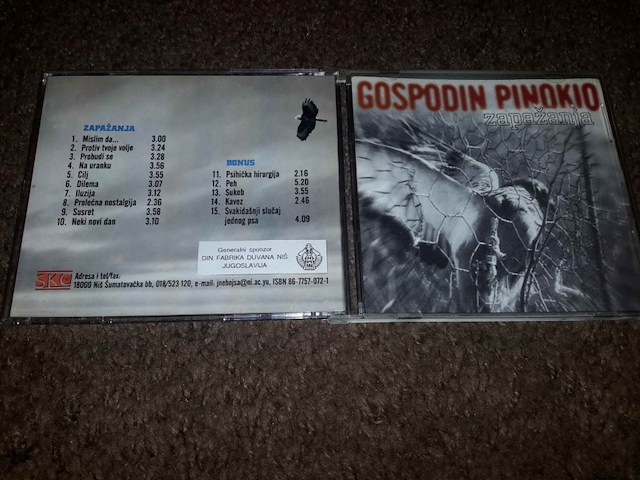 Gospodin Pinokio - Zapažanja , ORIGINAL (CDr)
