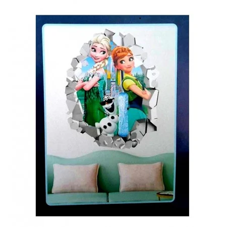 Frozen Elsa&Anna veliki 5D dekorativni stiker