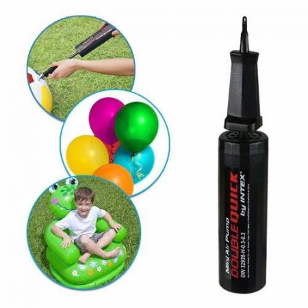 Intex Double Quick ručna pumpa za balone, lopte, gume i dušeke za plažu
