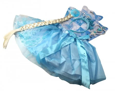 Frozen Elsa ili Ana kostim set - lepršava suknja,kruna,pletenica,čarobni štapić