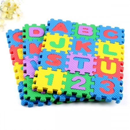 Mekane mini puzle za igru sa slovima i brojevima
