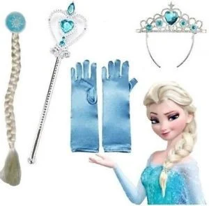 Frozen set Elsa - rukavice,kruna,kika,čarobni štapić