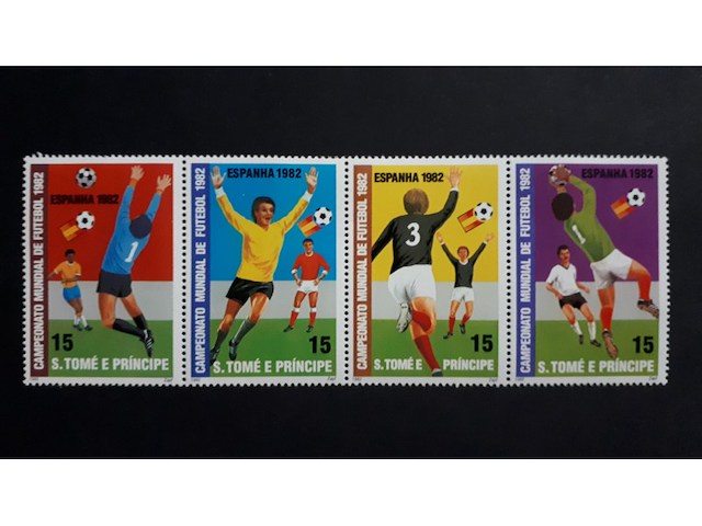 Sport fudbal SP ESP - Sao Tome 1982.** Kompl. serija