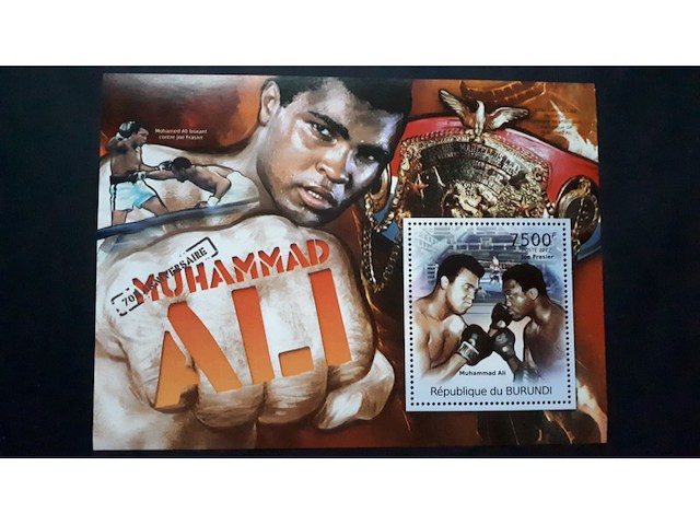 Sport - Boks - Muhammad Ali - Burundi 2012. ** Bl