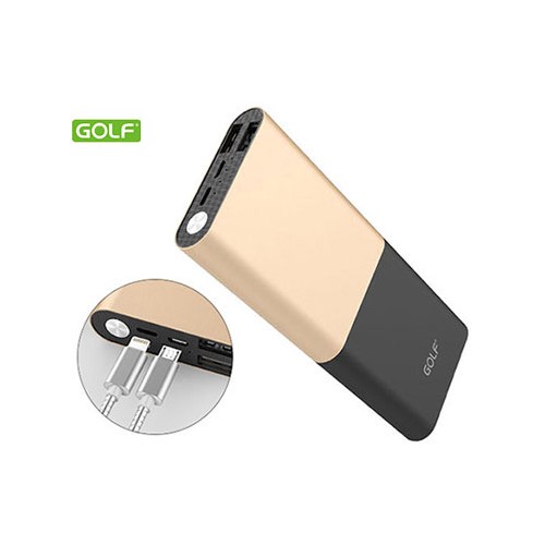 Power bank GOLF G27 10000mAh gold 2xUSB