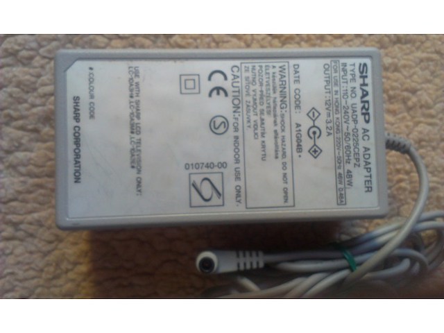 AC-DC Adapter 12V 3.2A SHARP :UADP-0225CEPZ sa IGLICOM