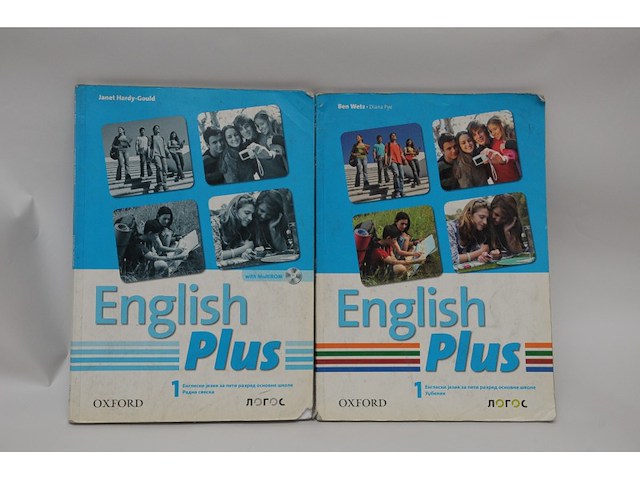 English Plus 1 udzbenik i r.sveska iz engleskog za 5 r