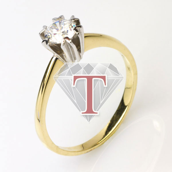 Klasičan verenički prsten od žutog zlata