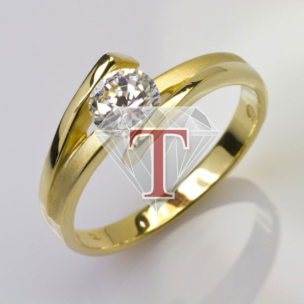 Svemoćni verenički prsten od belog zlata