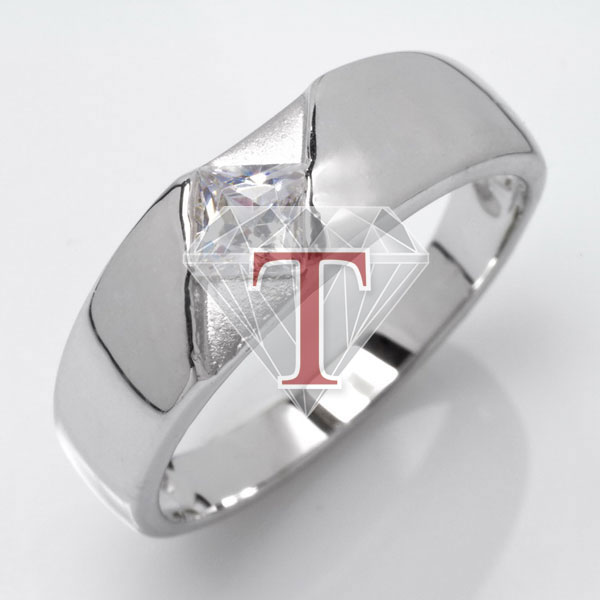 Tradicionalan i klasičan verenički prsten od belog zlata