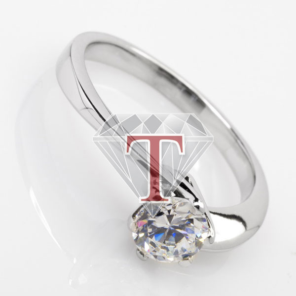 Moderan dizajn vereničkog prstena - belo zlato
