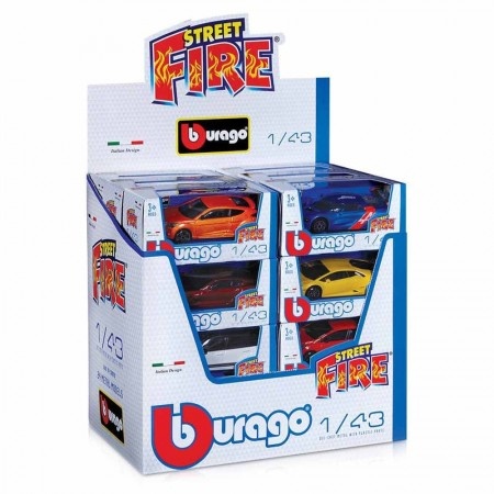 Burago street fire asst 1/43 ( BU30010 )