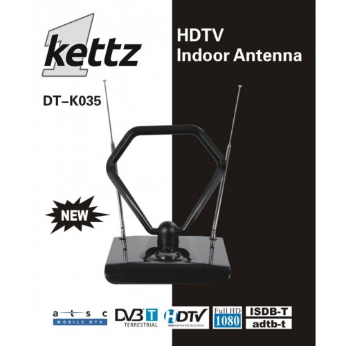 Sobna TV/FM antena Kettz DT-K035 + pojačivač