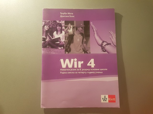 Wir 4, nemacki jezik za osnovnu skolu, radna sveska