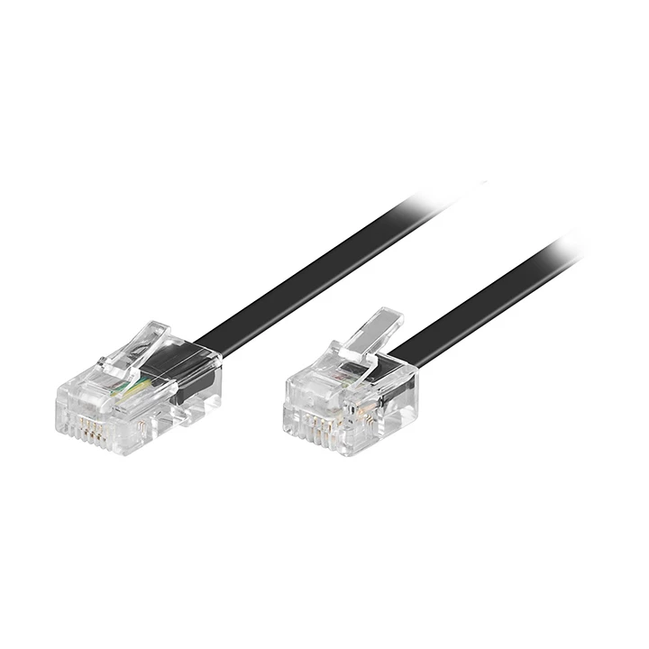 Kabl RJ45 (UTP8/8) - RJ11 (UTP6/4), 3m crni