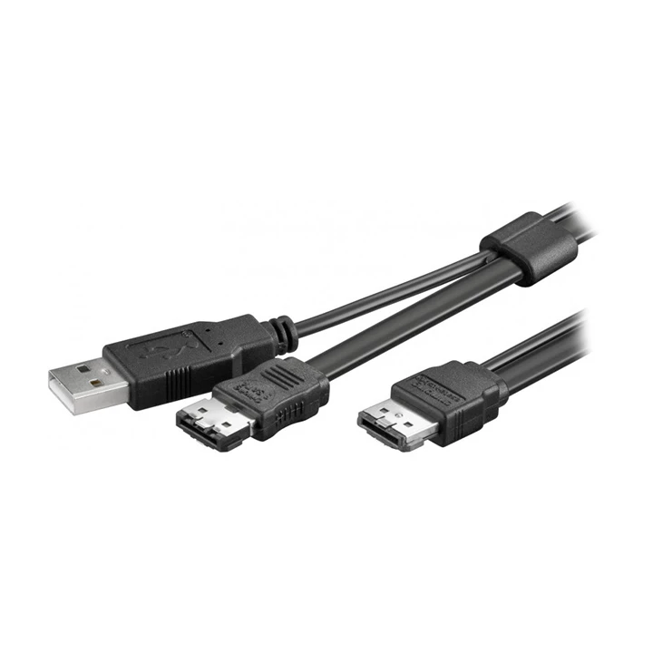 Kabl PC USB AM + eSATA M - eSATA M, 0.5m