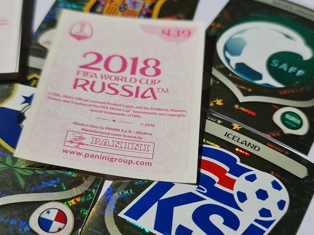 Sličice Fifa 2018 Rusija Svetsko prvenstvo na komad