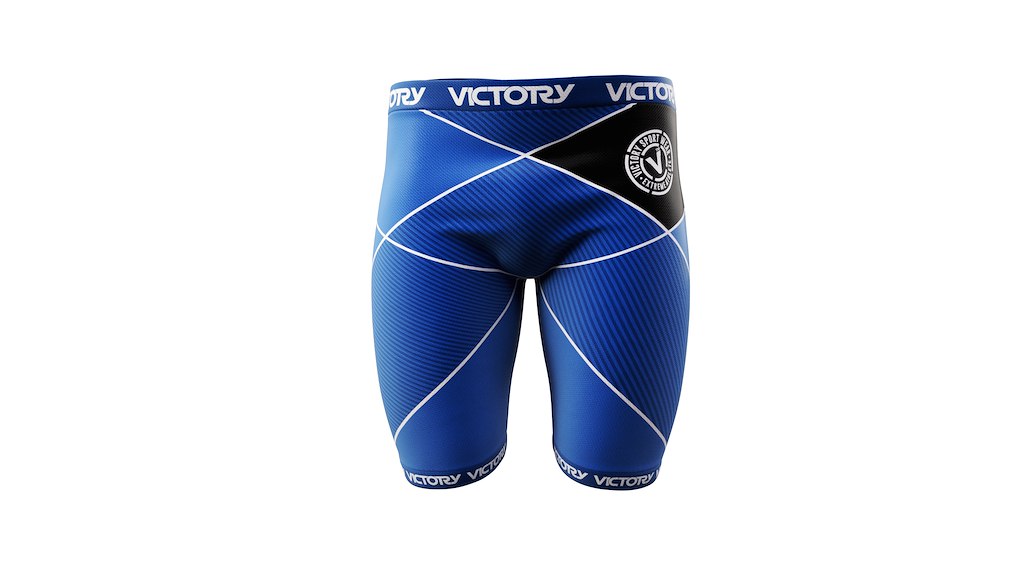 VICTORY „KARO BLUE“ COMPRESSION SHORTS