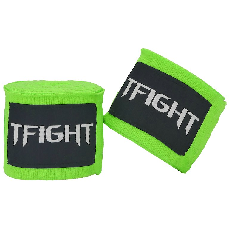 TFIGHT ELASTIC HAND WRAPS – ELASTIČNI BANDAŽERI NEON ZELENI 4,5m