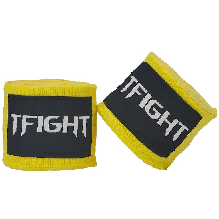 TFIGHT ELASTIC HAND WRAPS – ELASTIČNI BANDAŽERI ŽUTI 4,5m