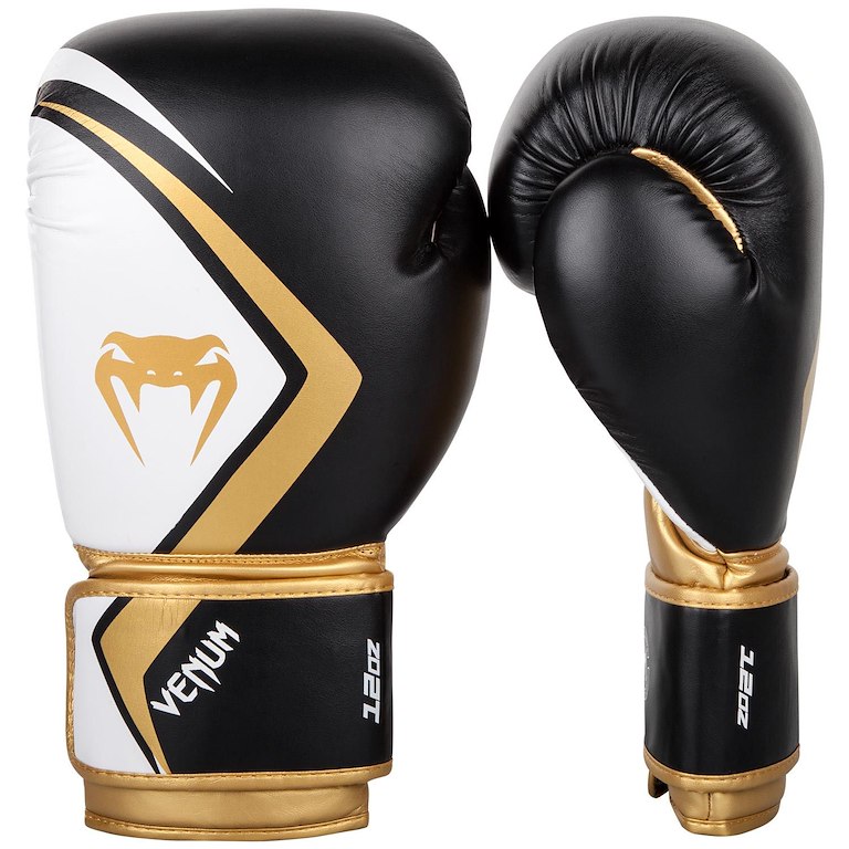 VENUM CONTENDER 2.0 BLACK/WHITE GOLD – RUKAVICE ZA BOKS