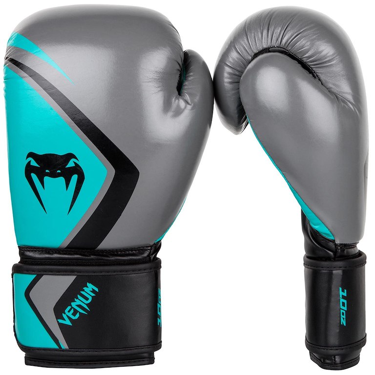 VENUM CONTENDER 2.0 GREY/TURQOUISE BLACK – RUKAVICE ZA BOKS