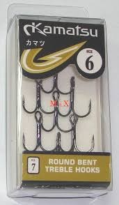 Kamatsu Grand Round Bent treble hooks