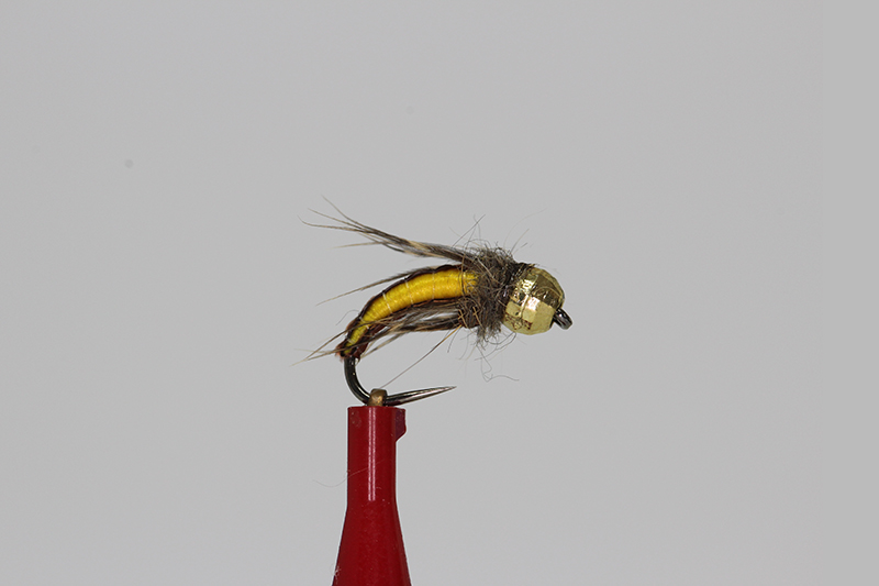 Hand Made Caddis Pupa Yellow