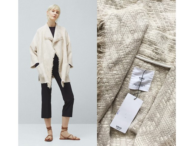 Jacquard cotton jacket MANGO, ETIKETA