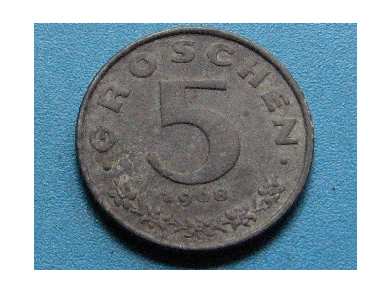 Austrija - 5 Groschen 1968