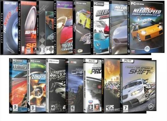 Need for Speed Kolekcija za PC (čitaj opis)