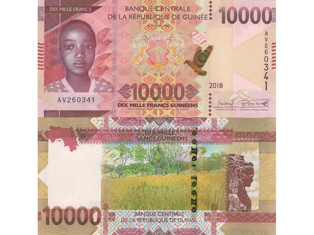 GUINEA 10.000 Francs 2018 UNC