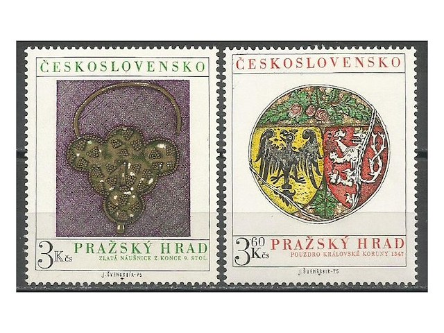 Čehoslovačka,Praški Dvorac-Umetnost 1975.,čisto