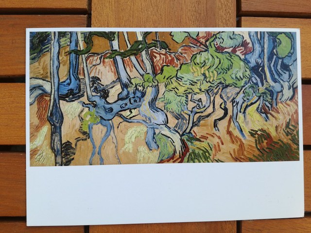Razglednica Holandija Vinsent Van Gog korenje drveća