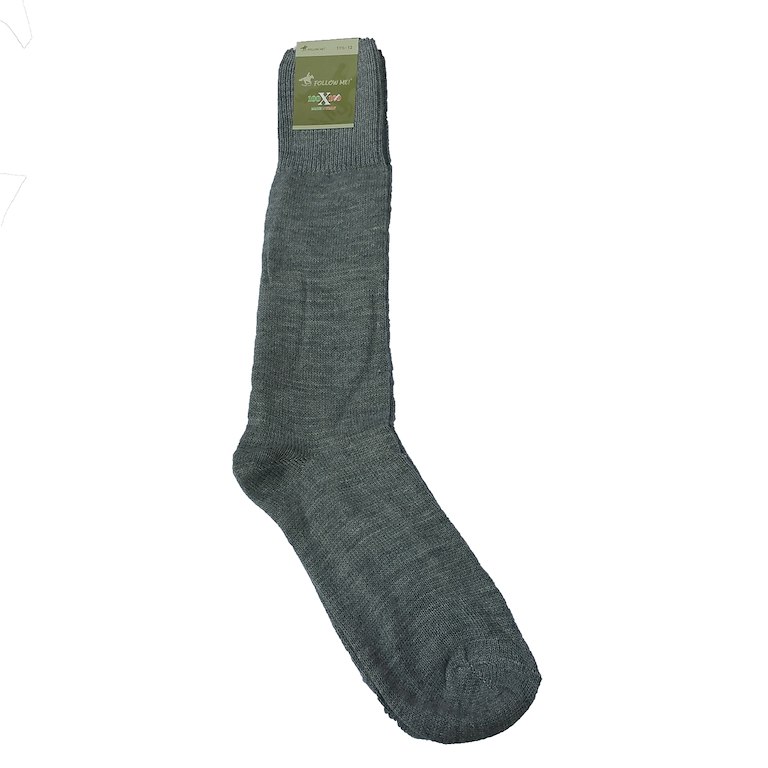 Čarape vunene italijanske sive