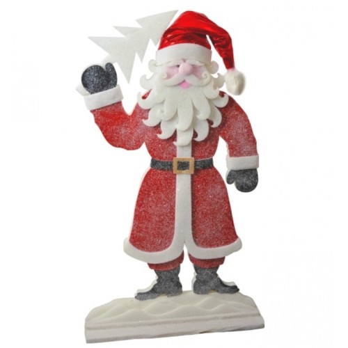 Deda Mraz sa postoljem Novogodišnja dekoracija155 cm
