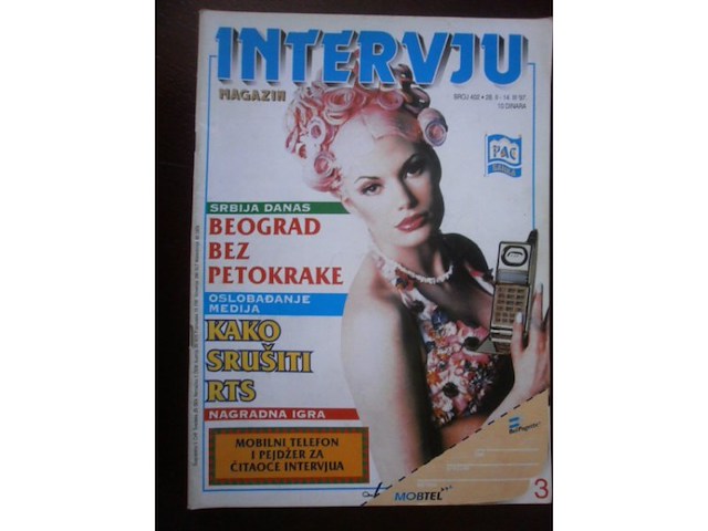 INTERVJU  broj 402  * 28.02-14.03.1997.