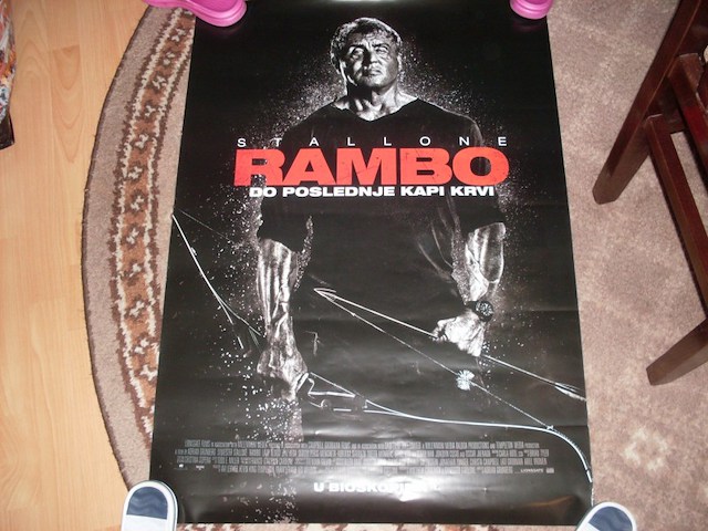 Filmski plakat 14 - Rambo do poslednje kapi krvi 98x68