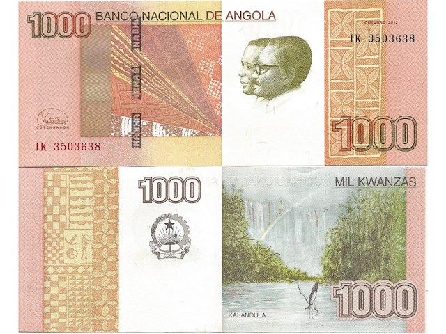 Angola 1000 kwanzas 2012 (2017) UNC