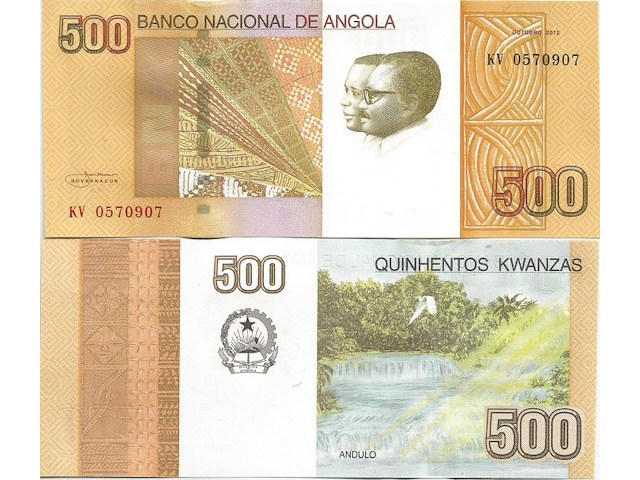 Angola 500 kwanzas 2012. UNC