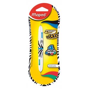 MAPED olovka TWIN TIP 4u1 ZEBRA blister