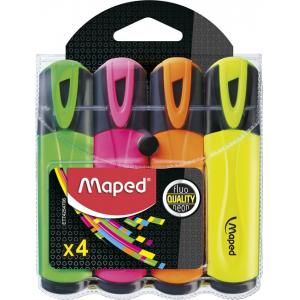 MAPED text marker FLUO PEP'S set 1/4