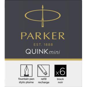 PARKER patrone mini QUINK black 1/6