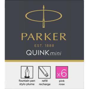 PARKER patrone mini QUINK pink 1/6