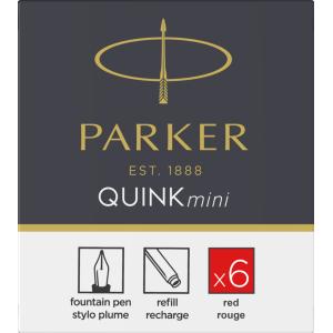 PARKER patrone mini QUINK red 1/6