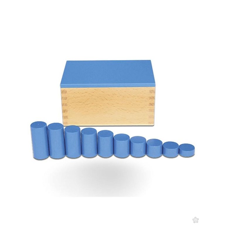 Montesori kutija sa cilindrom-plava, HTS0045B