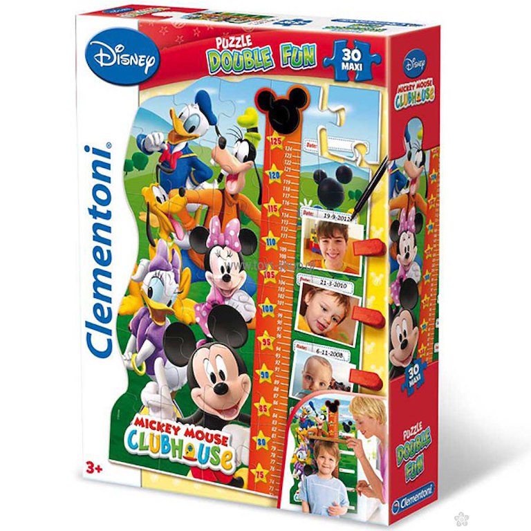 Puzzle visinometar Mickey Mouse 30 delova Clementoni, 20303