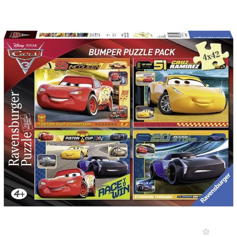 Ravensburger puzzle (slagalice)- Cars 4 prijatelja RA06890