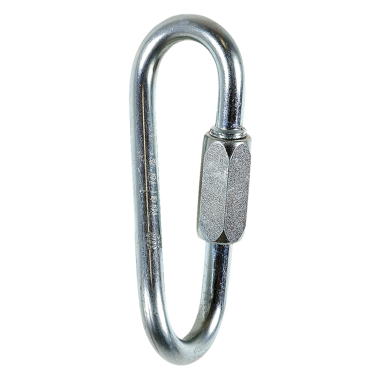 CT KARABINER-ZPLATED STEEL D8 QUICK-L TWIST