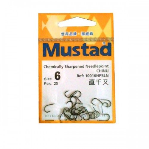 MUSTAD 10016NP-BN CHINU HOOKS